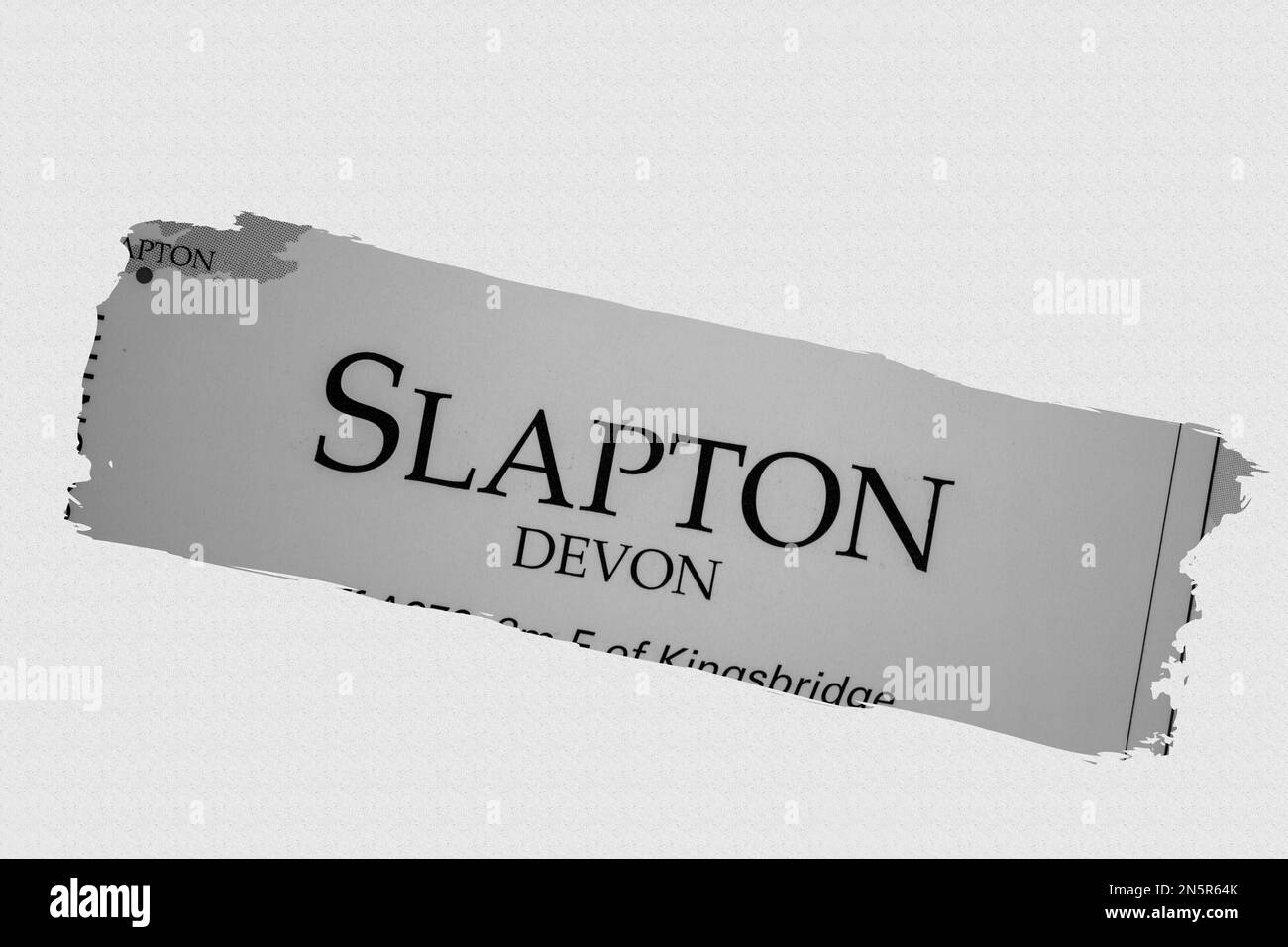 SLAPTON - in English vocabulary language word with reference UK village ...