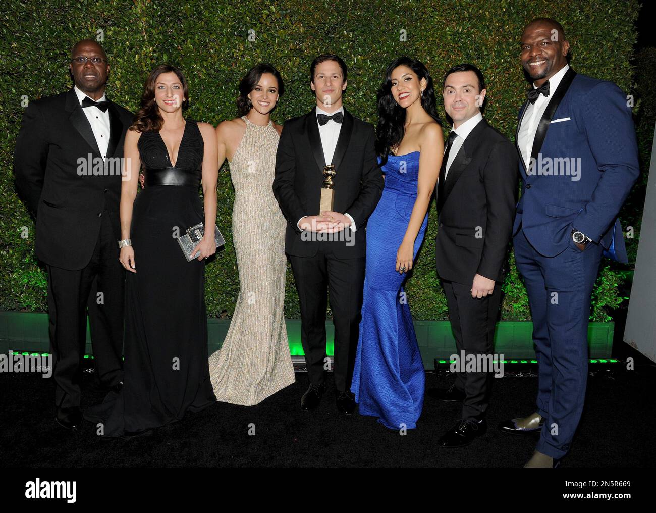 From left, Andre Braugher, Chelsea Peretti, Melissa Fumero, Andy ...