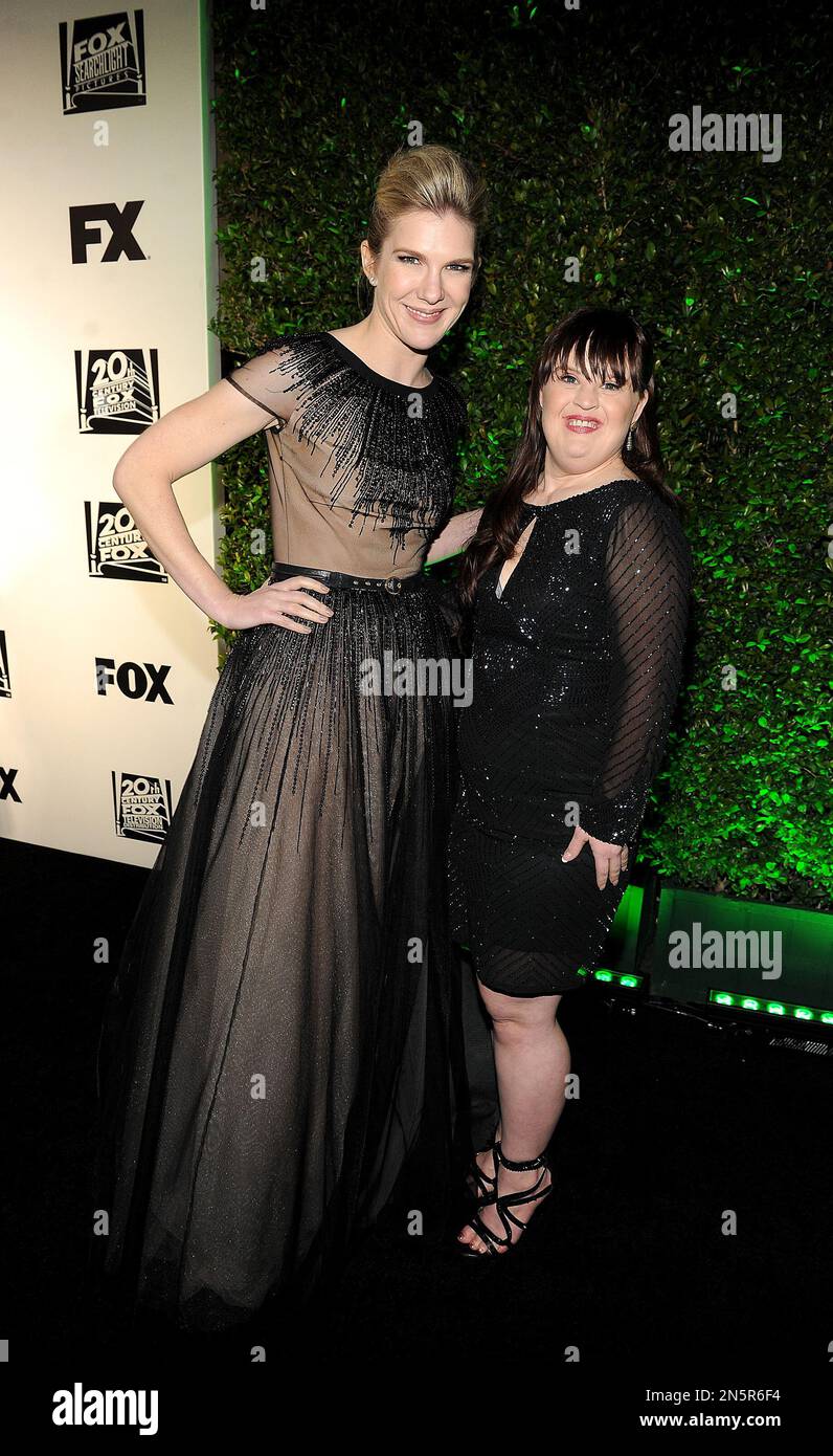 From left, Lily Rabe and Jamie Brewer are seen at the 71st Annual ...