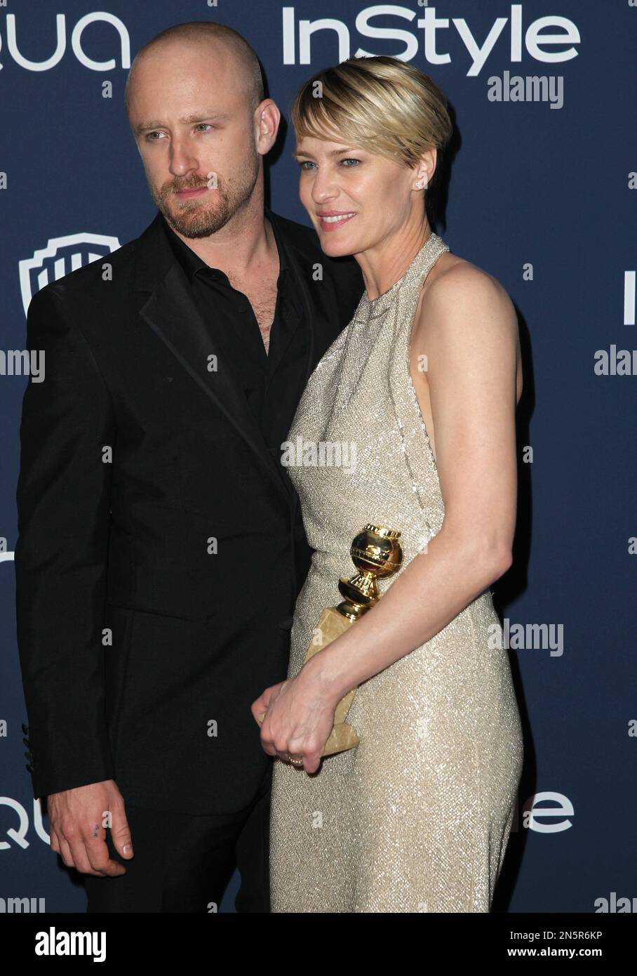 Ben Foster, left, and Robin Wright arrive at the 15th annual InStyle ...