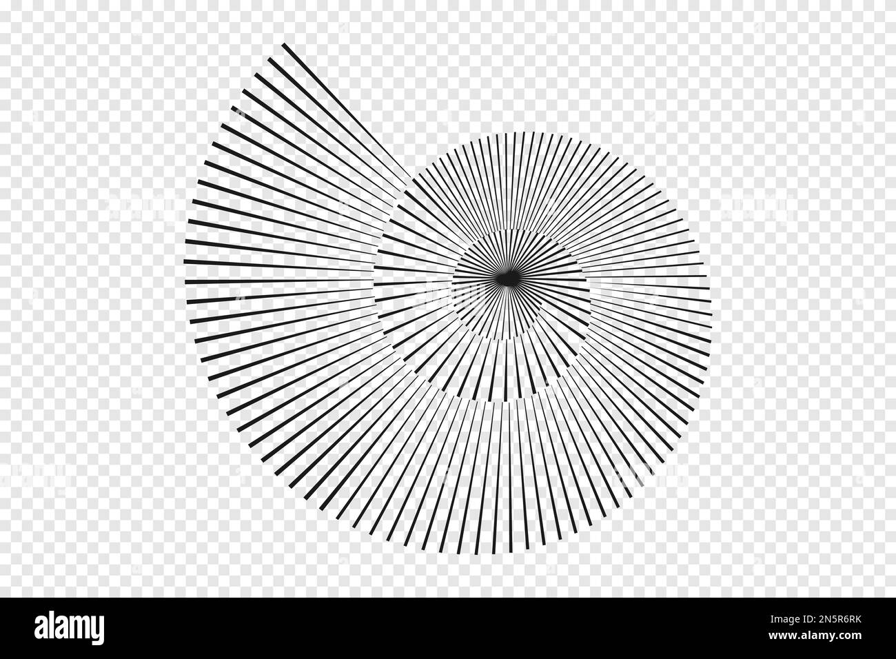 Abstract Stripped Nautilus shell symbol. Flat vector illustration Stock ...