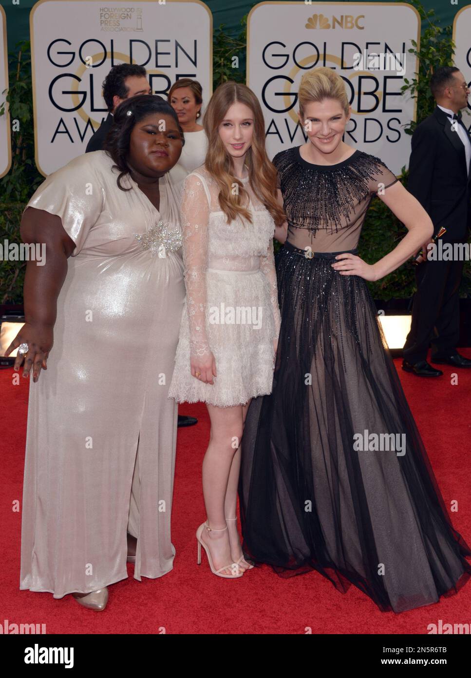 Gabourey Sidibe, Taissa Farmiga and Lily Rabe arrive at the 71st annual ...