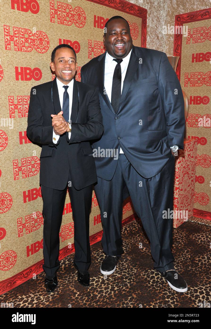 Harper HIl, left, and Quinton Aaron arrive at the HBO Golden Globes ...