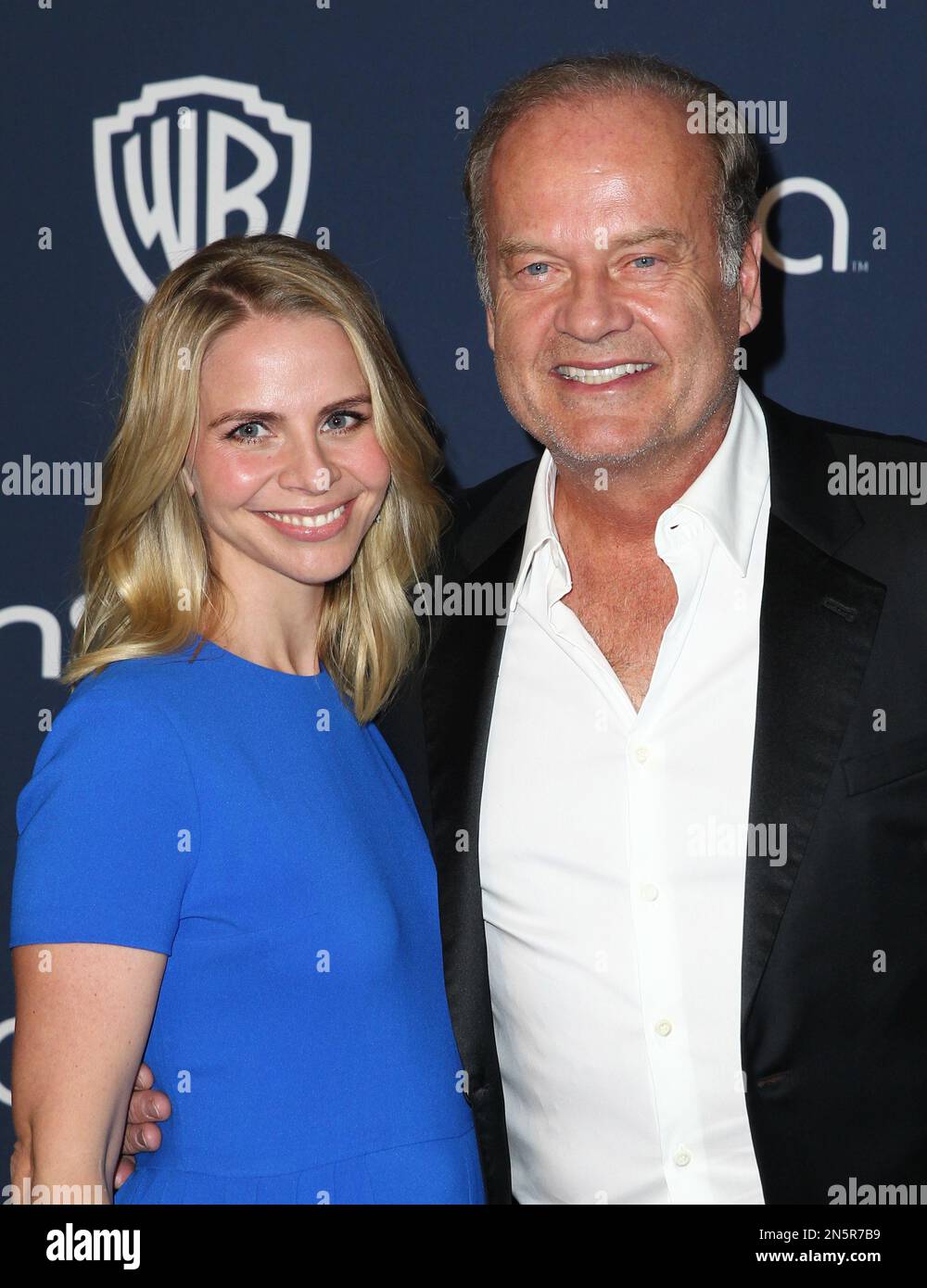 Kayte Walsh, left, and Kelsey Grammer arrive at the 15th annual InStyle ...