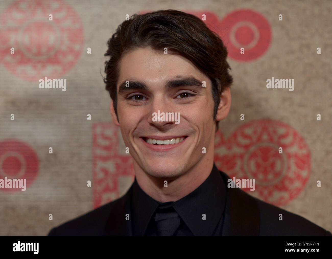 RJ Mitte arrives at the HBO Golden Globes after party at the Beverly ...