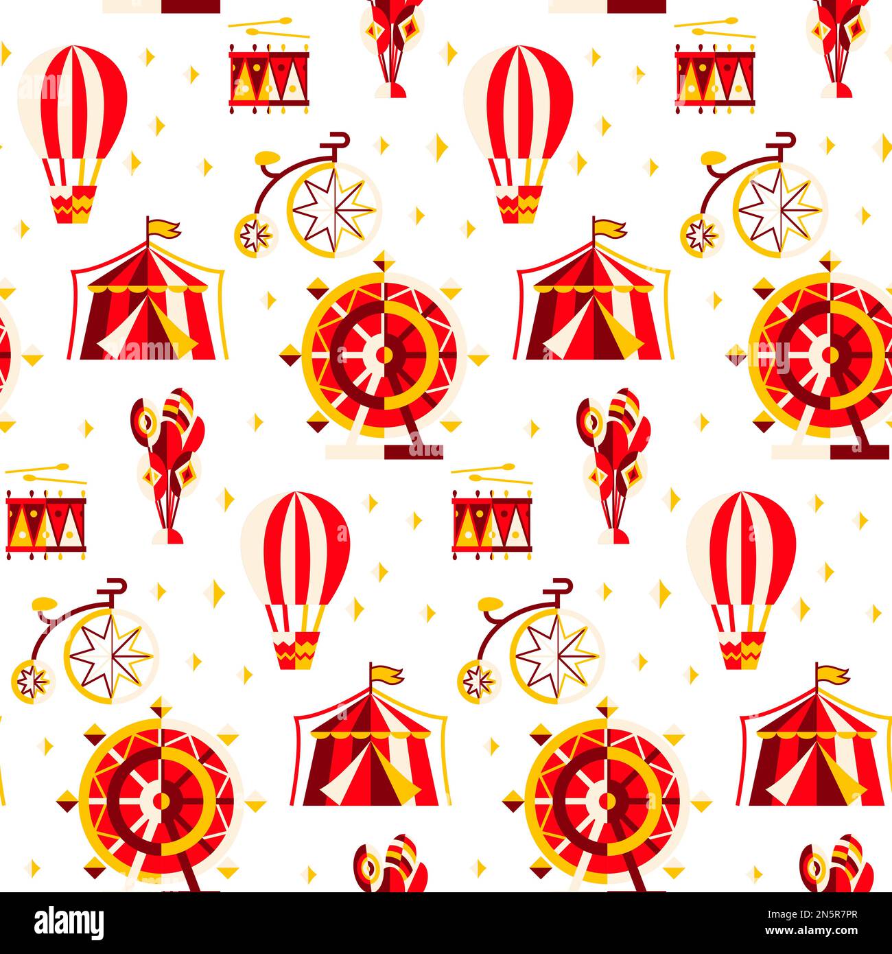 Circus Festive Seamless Pattern Stock Vector Image & Art - Alamy