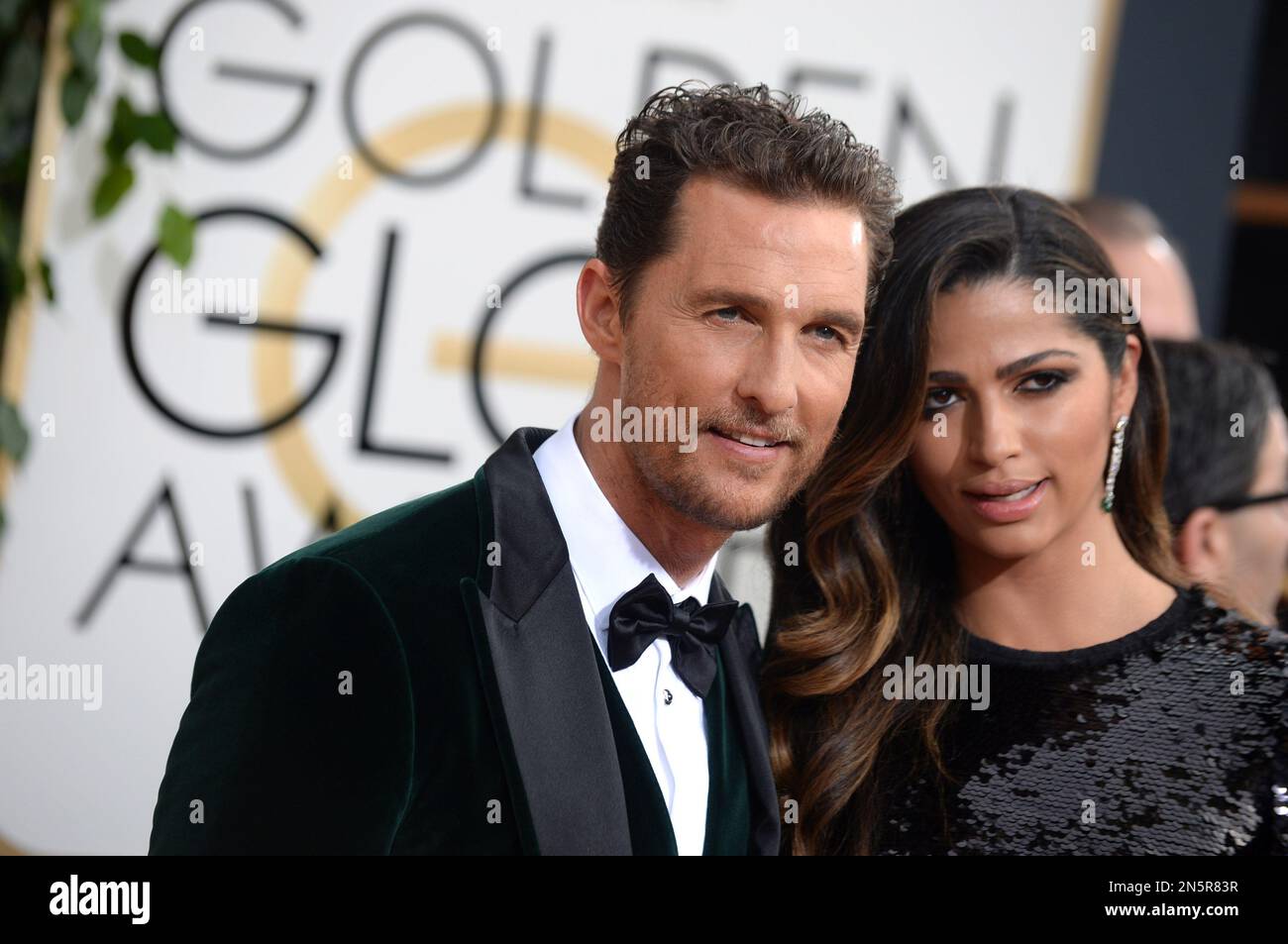 Matthew McConaughey, left, and Camila Alves arrive at the 71st annual ...