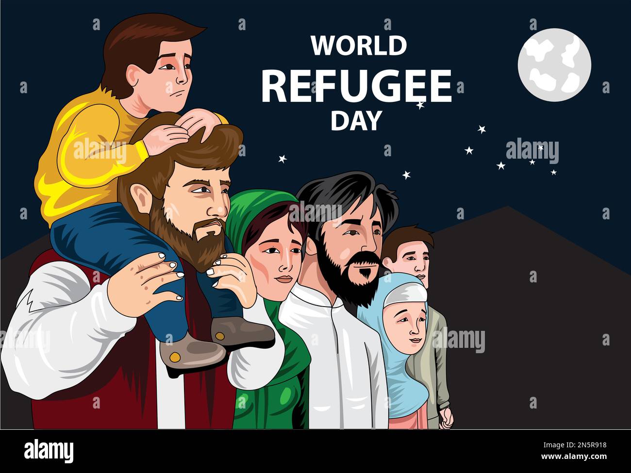 Refugee crisis poster Stock Vector Images - Alamy