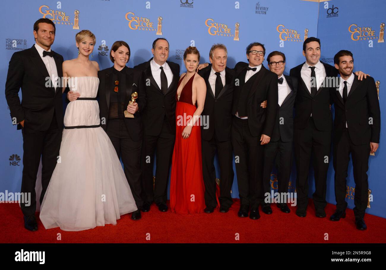 From left, Bradley Cooper, Jennifer Lawrence, Megan Ellison, Eric ...