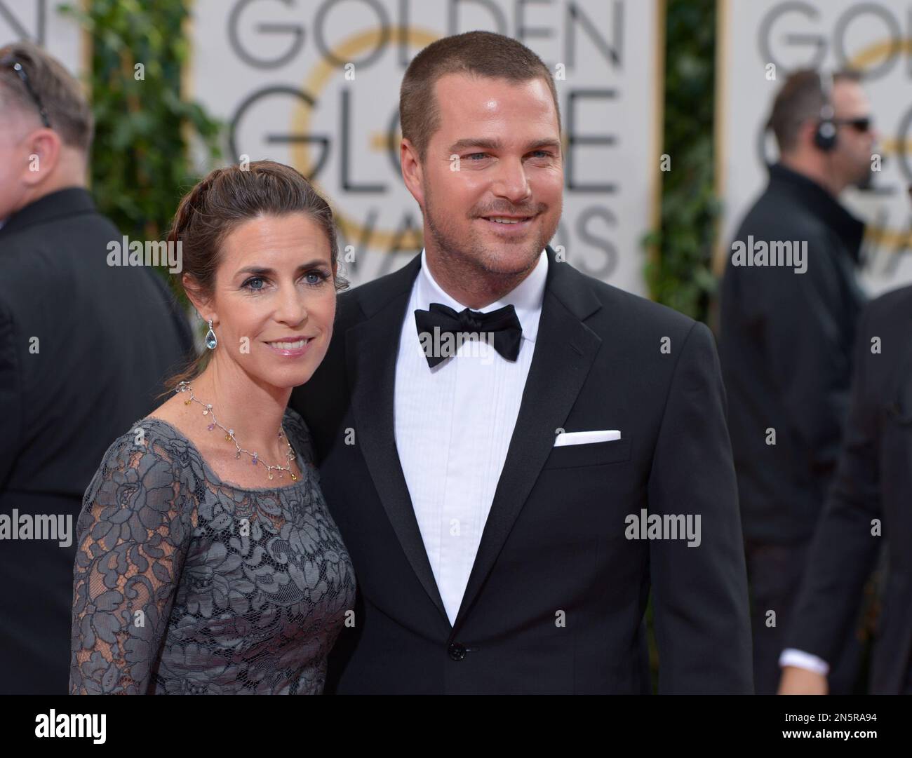 Caroline Fentress, left, and Chris O'Donnell arrive at the 71st annual ...