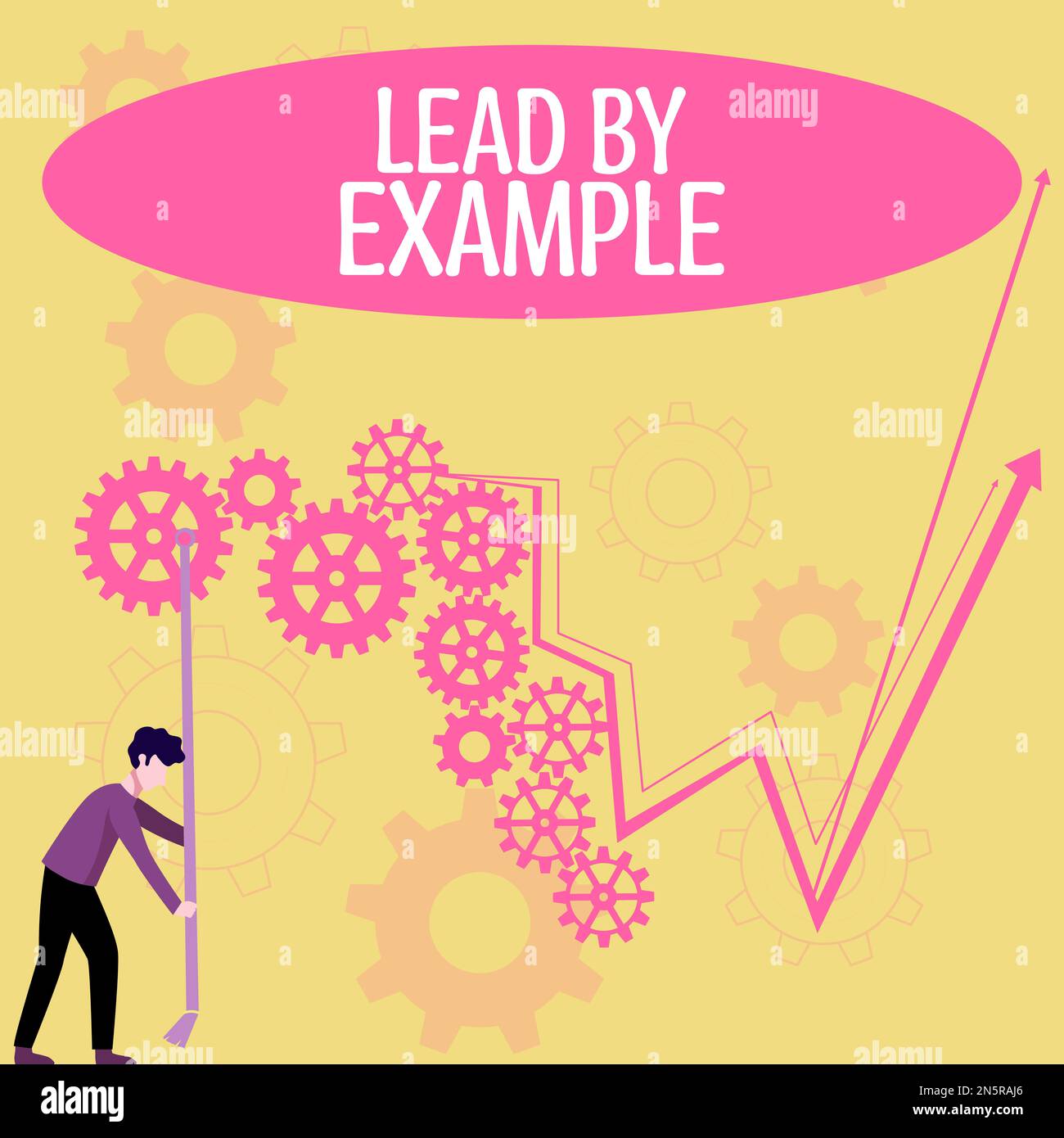 Handwriting text Lead By Example. Internet Concept Be a mentor leader ...