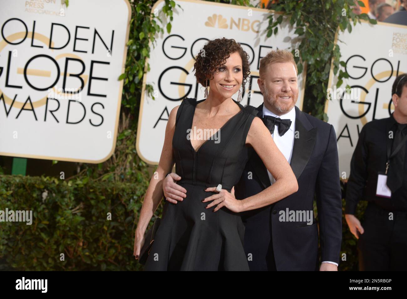 Minnie Driver, left, and Ryan Kavanaugh arrive at the 71st annual ...