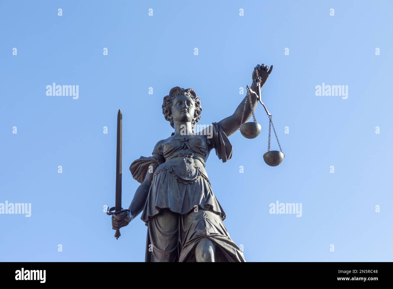 Statue of Lady Justice (Justitia) in Frankfurt, Germany Stock Photo - Alamy
