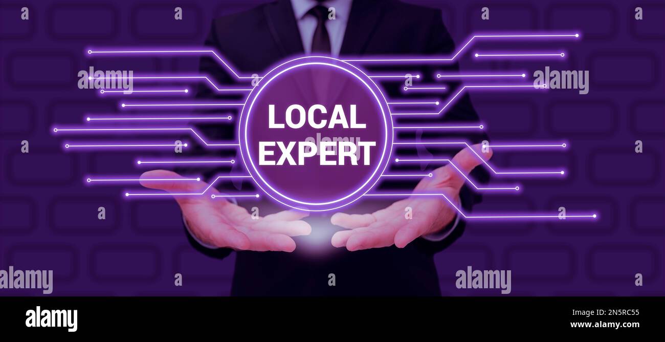 Handwriting text Local Expert. Word for offers expertise and assistance ...