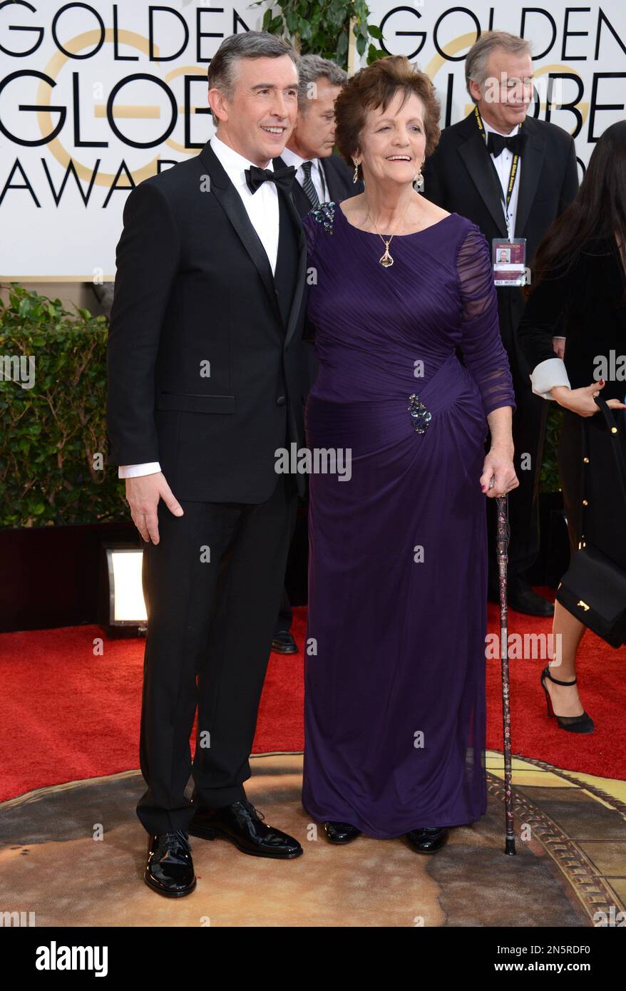 Steve Coogan, left, and Kathleen Coonan arrive at the 71st annual ...