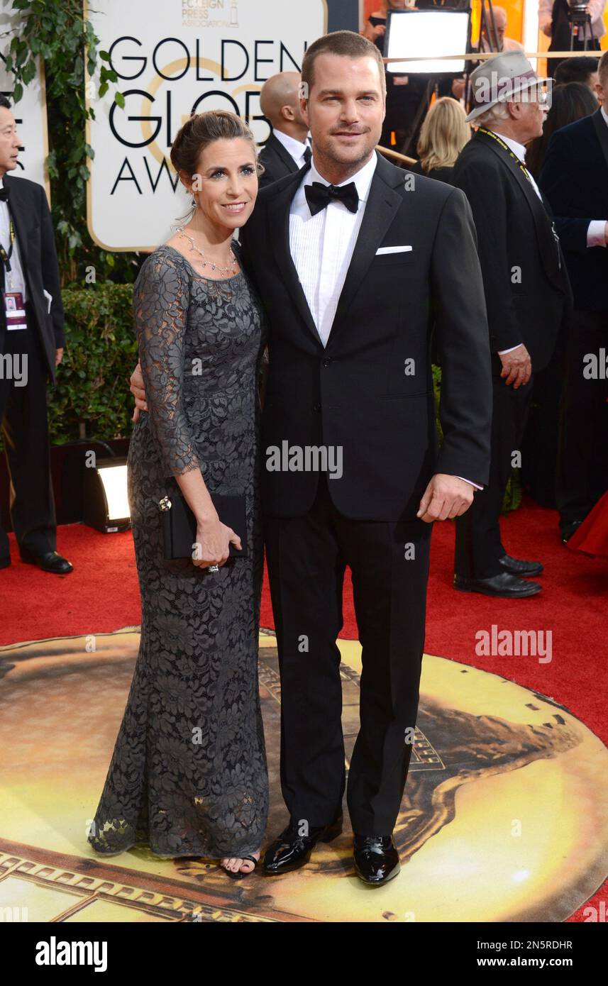 Caroline Fentress, left, and Chris O'Donnell arrive at the 71st annual ...