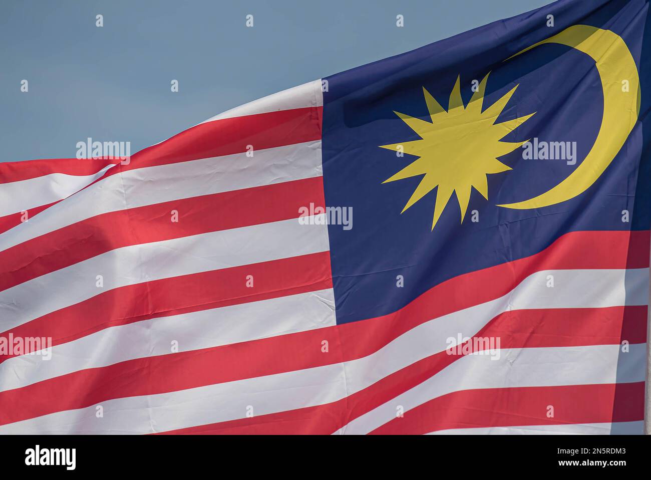 Malaysia national flag seen waving during a welcoming ceremony of ...
