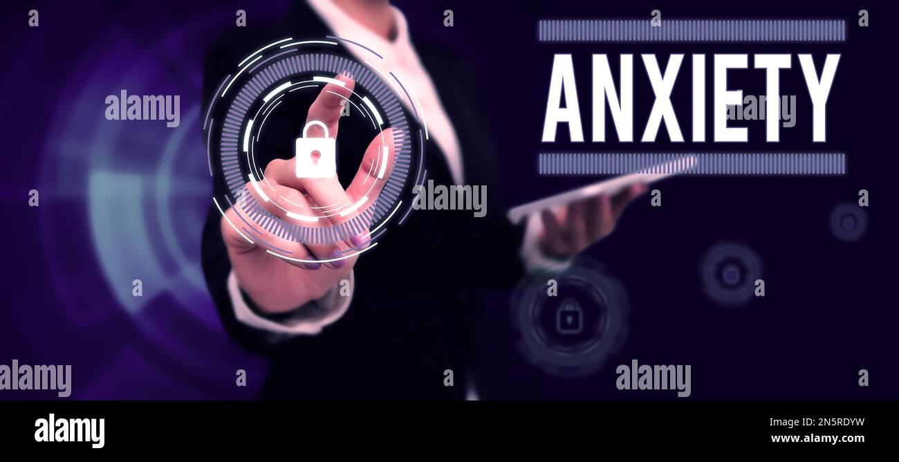 Inspiration showing sign Anxiety. Business idea Excessive uneasiness ...