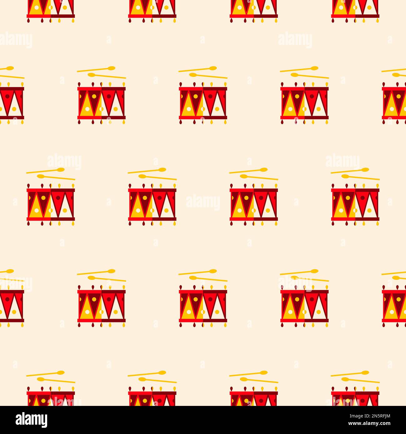 Circus Drum Music Seamless Pattern Stock Vector Image & Art - Alamy