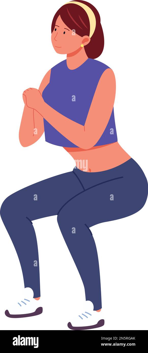 Woman doing sit ups. Fitness workout training isolated on white ...