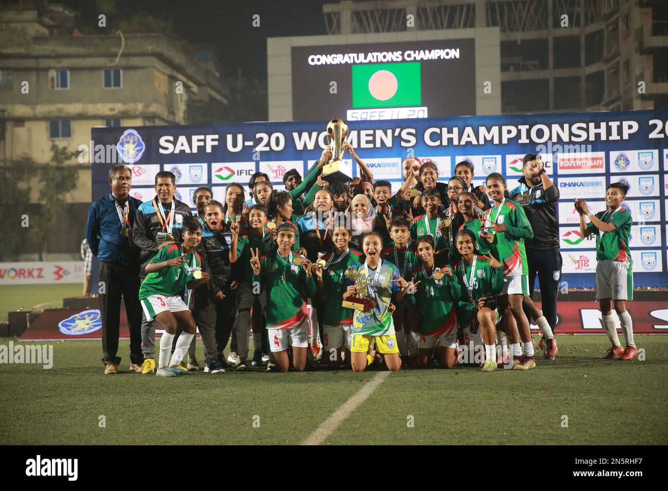 Bangladesh regained the SAFF U-20 Women's Championship title with a comfortable 3-0 win over ...
