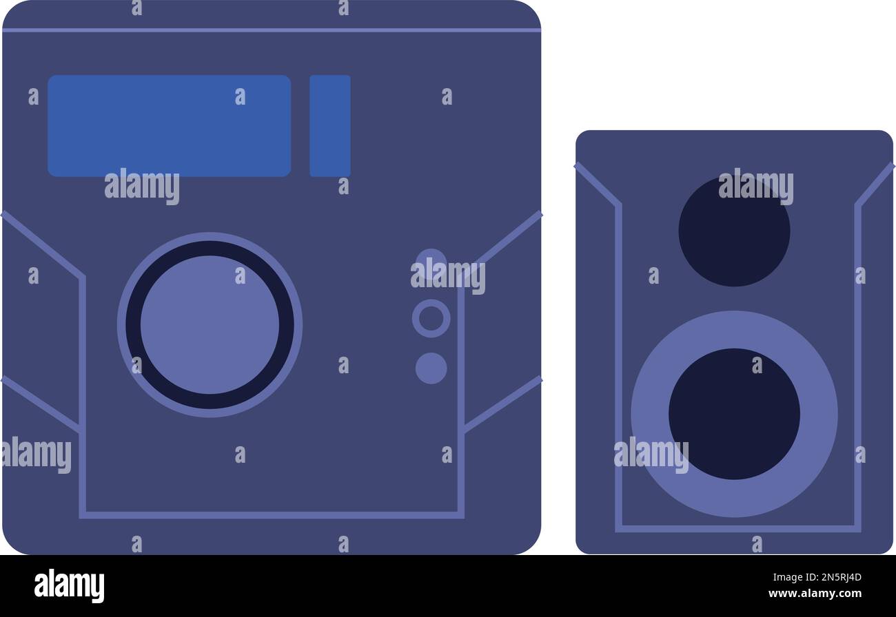 Home cinema system surround sound Cut Out Stock Images & Pictures - Alamy