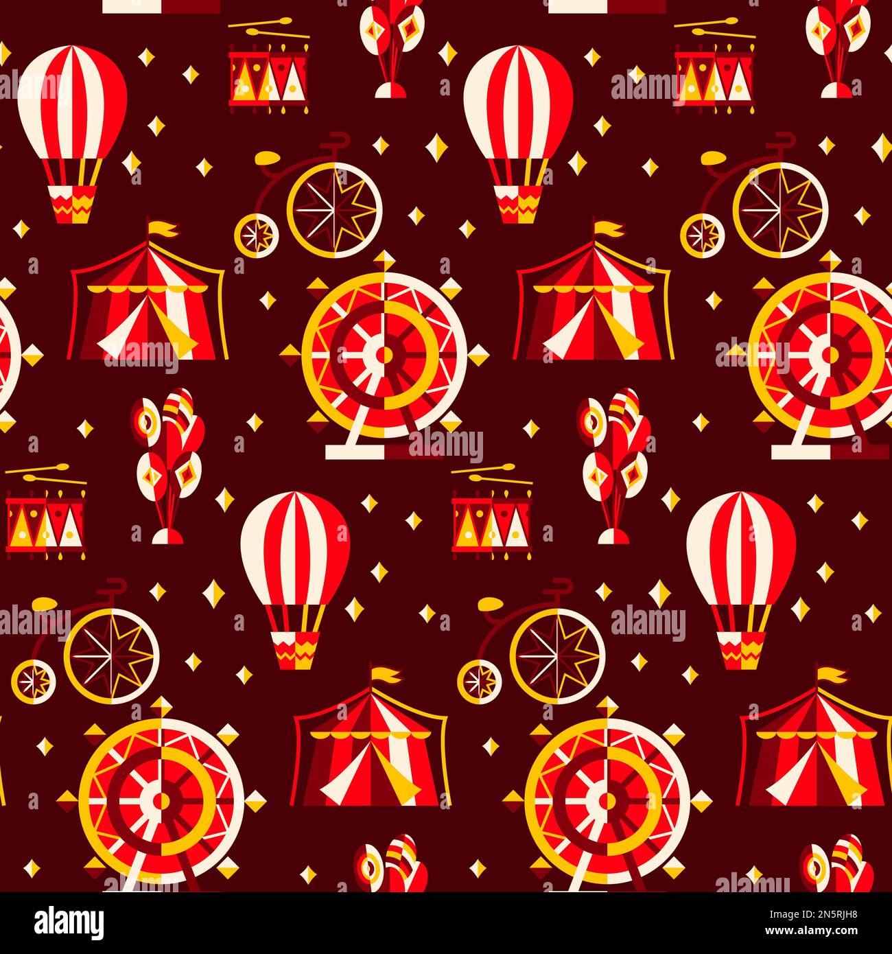 Circus Seamless Pattern Stock Vector Image & Art - Alamy