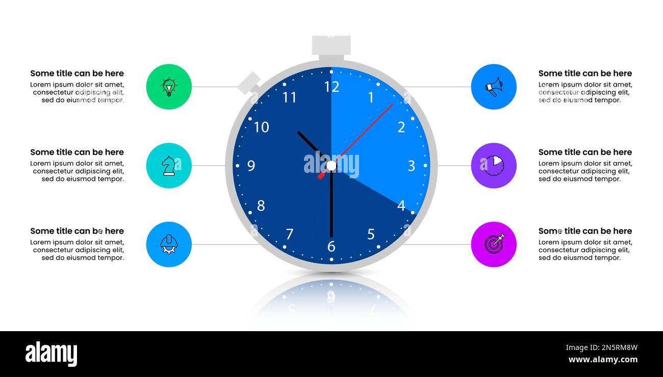 Infographic template with icons and 6 options or steps. Watch. Can be ...