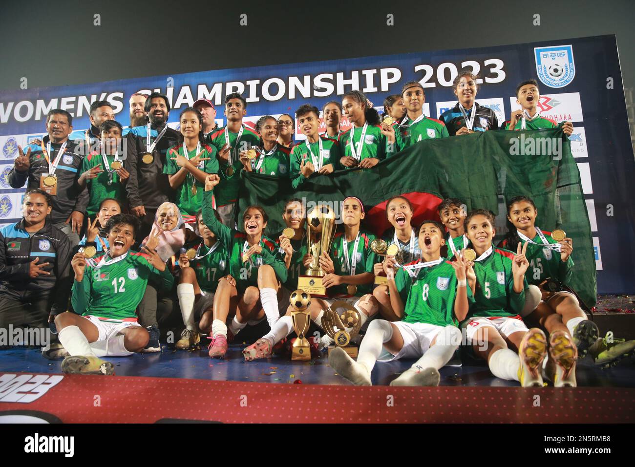 Bangladesh regained the SAFF U-20 Women's Championship title with a comfortable 3-0 win over ...