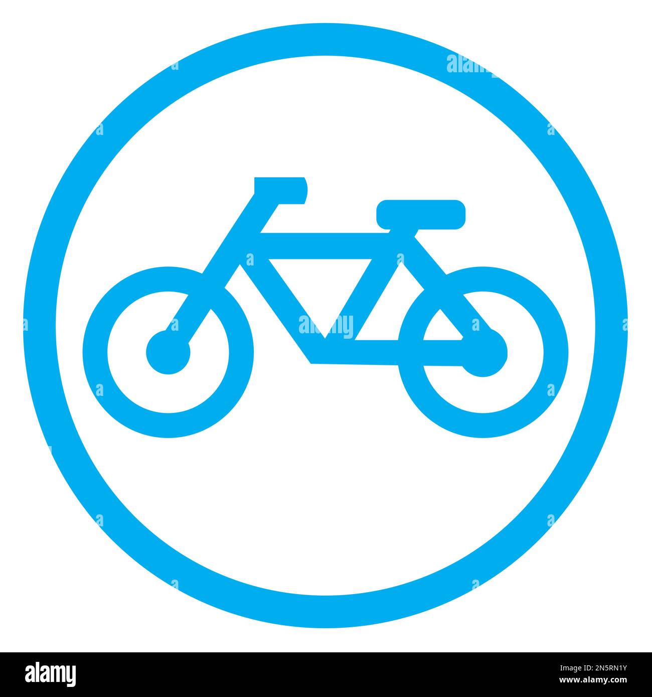Blue and white vector graphic of a map symbol for bicycle hire. It ...