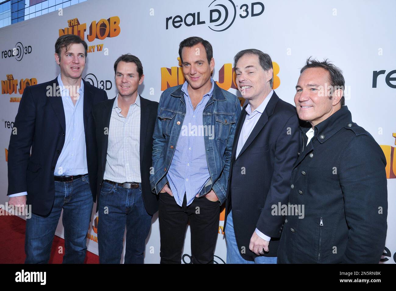 From L-R: Producer Mike Karz, Open Road executive Jason Cassidy, actor ...