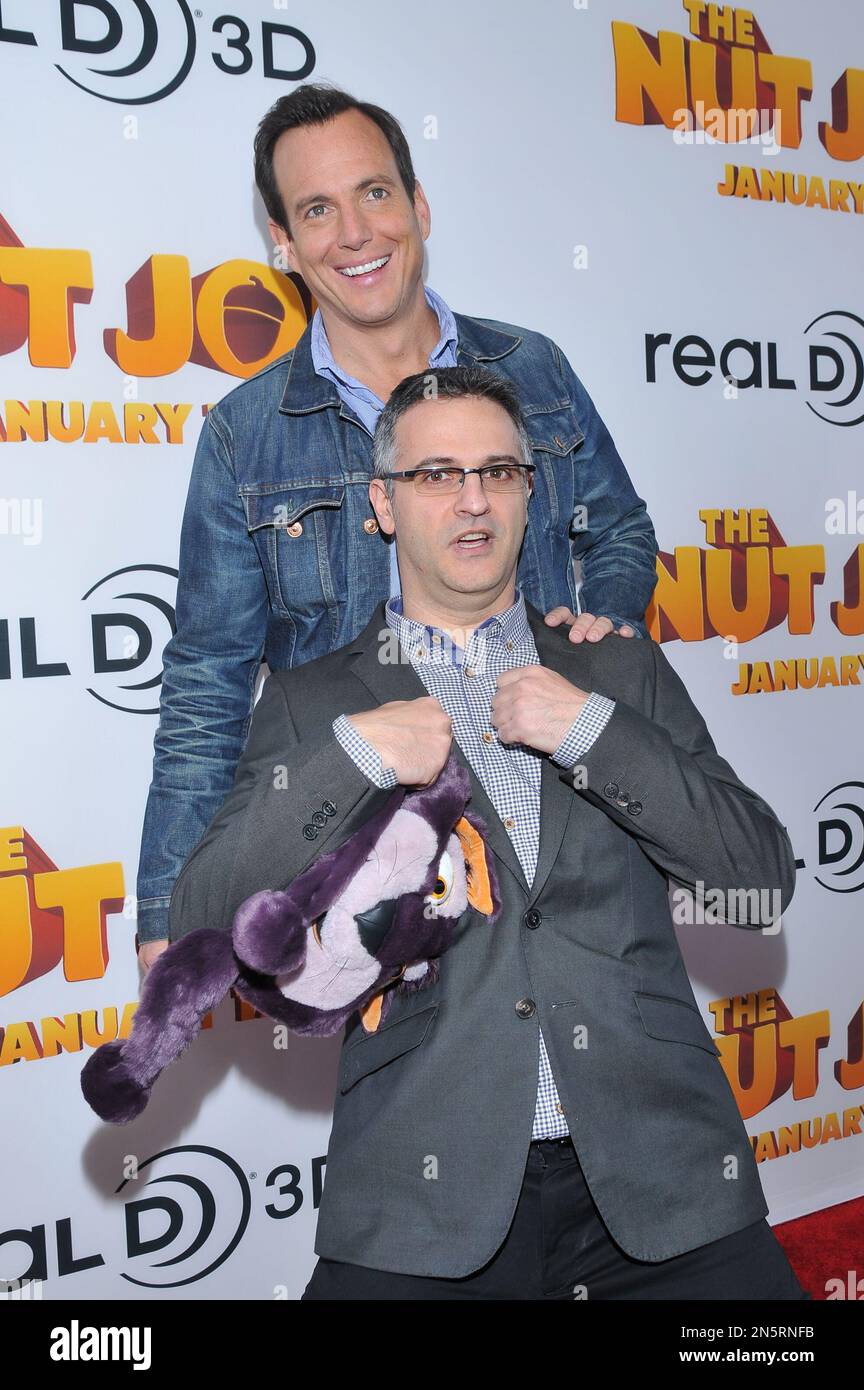 Actor Will Arnett and director Peter Lepeniotis are seen at the ...