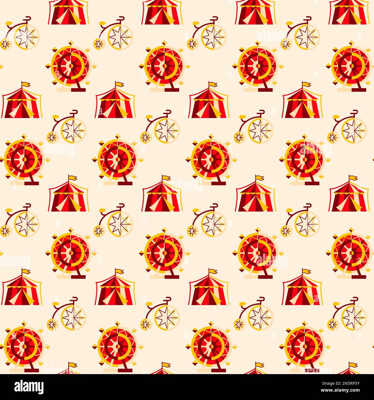 Festival Circus Seamless Pattern Stock Vector Image & Art - Alamy