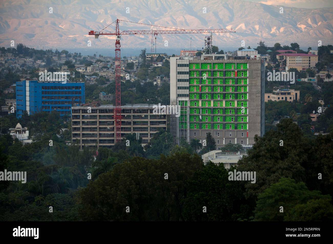 This Dec. 25, 2013 photo shows the construction site of the Marriott ...