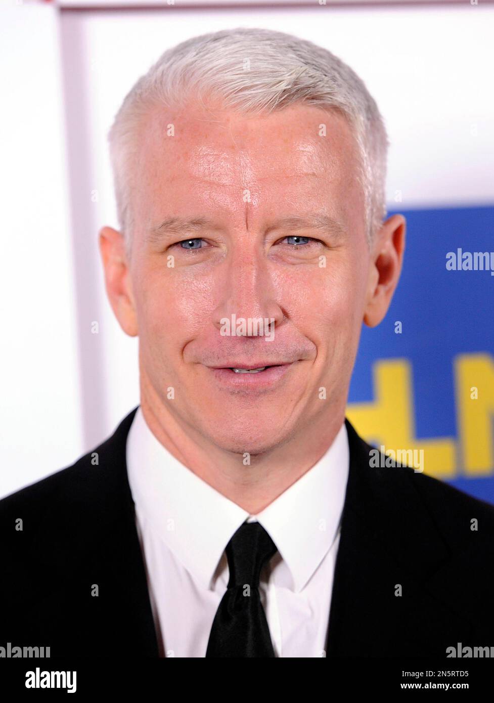 Anderson Cooper of CNN poses at the CNN Worldwide All-Star Party, on ...