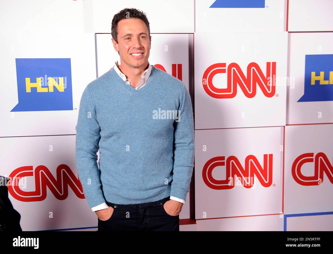 Chris Cuomo of the CNN morning show "New Day" poses at the CNN ...