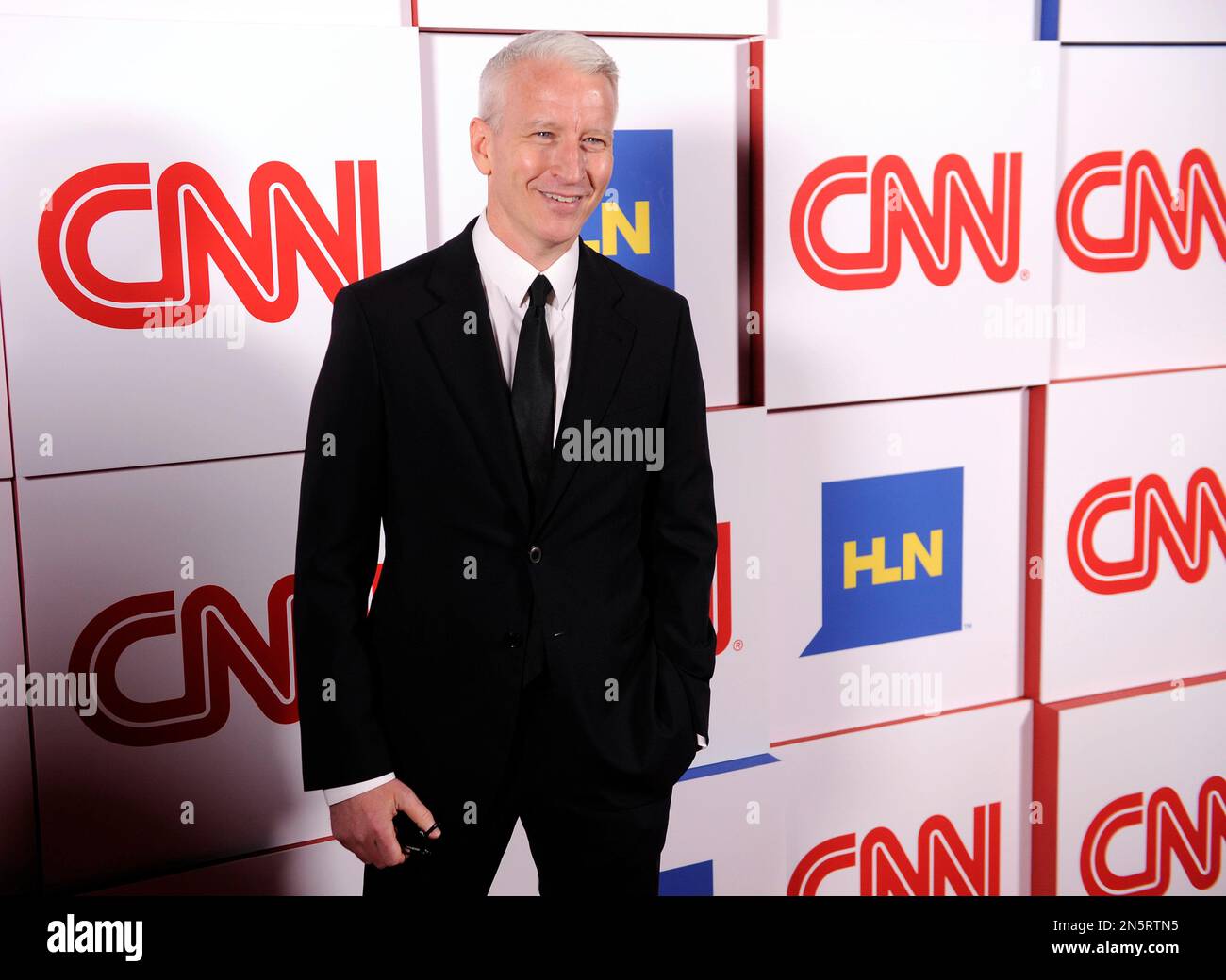Anderson Cooper of CNN poses for photographers at the CNN Worldwide All ...