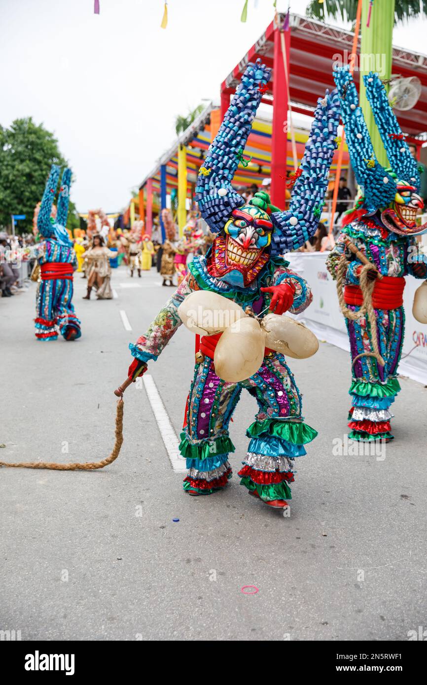 A man in a carnival costume and mask Stock Photo - Alamy