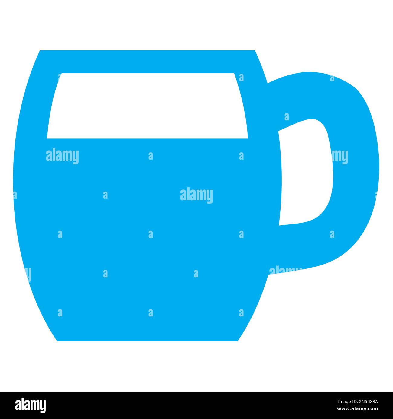 Blue and white vector graphic of a map symbol for a public house. It ...