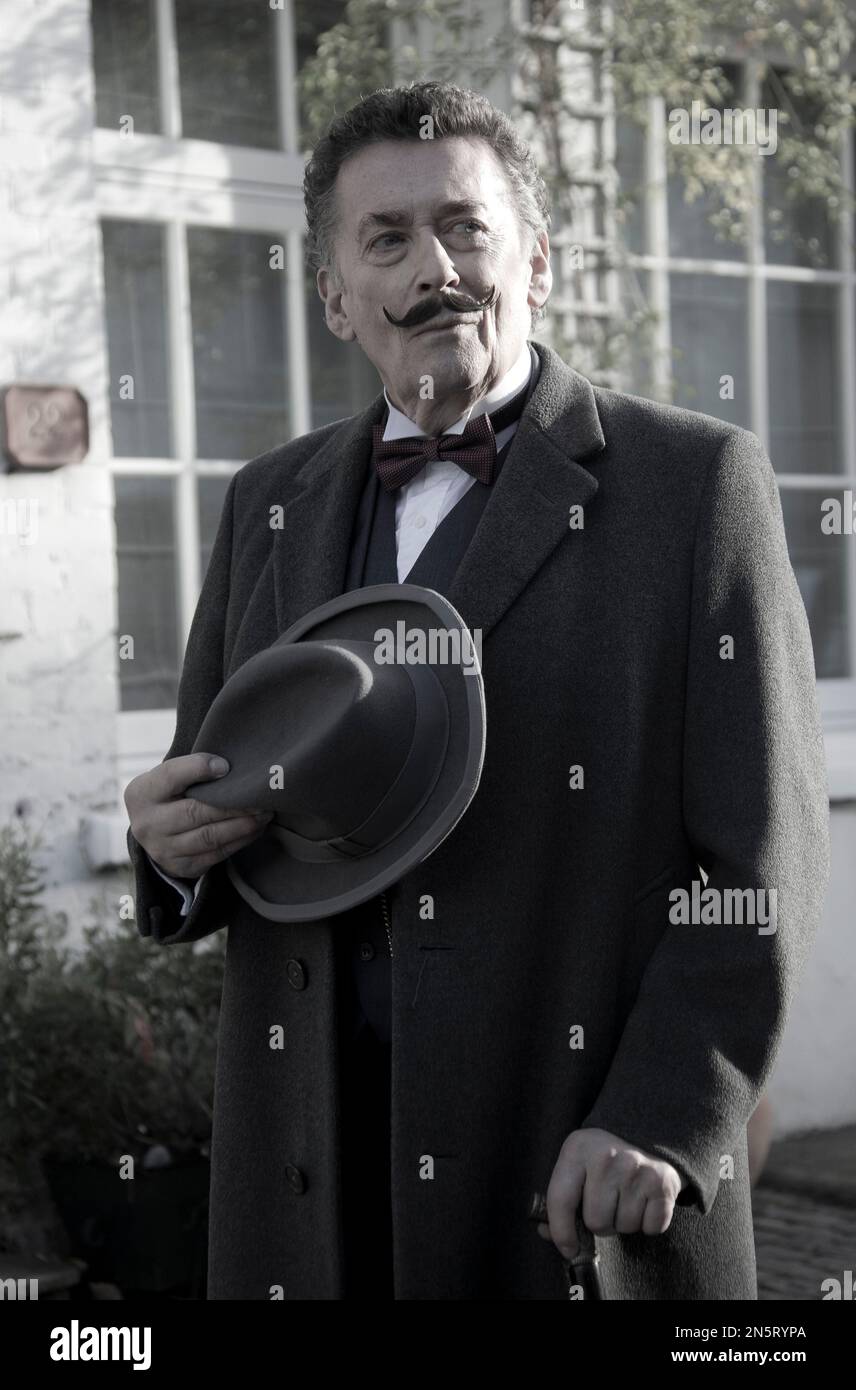 British actor Robert Powell who plays Poirot who stars in Agatha ...