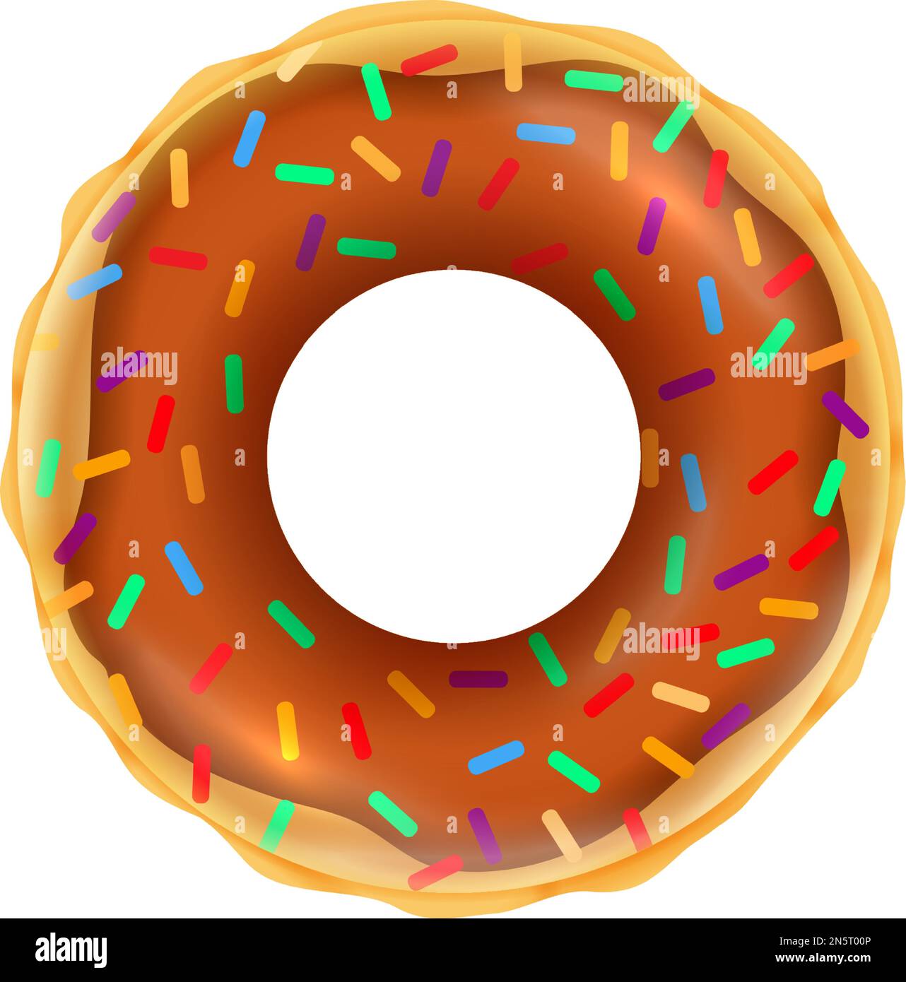 Pool donut mockup. Summer beach swimming ring isolated on white ...