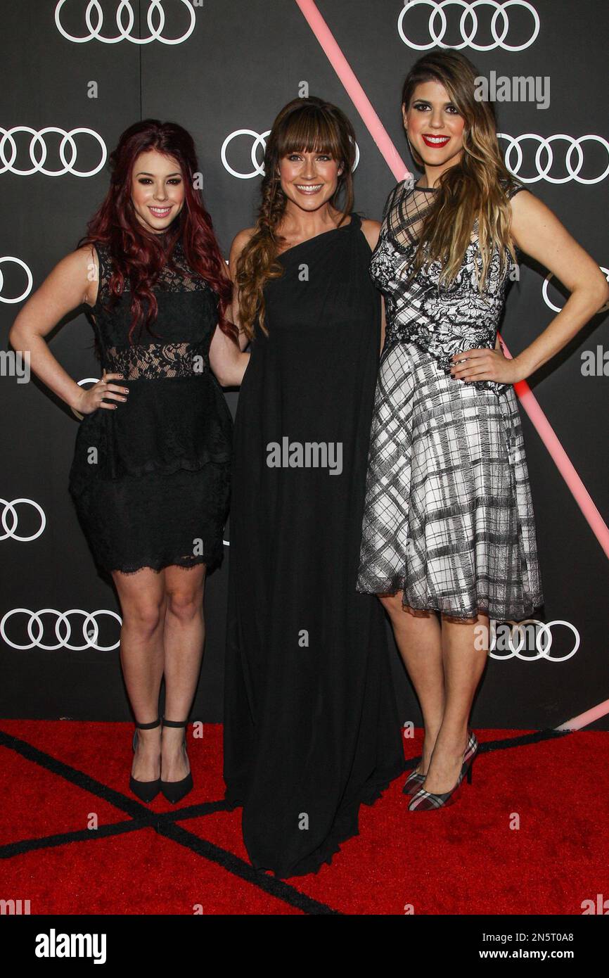 Jillian Rose Reed, Nikki DeLoach and Molly Tarlov arrive to the Audi ...
