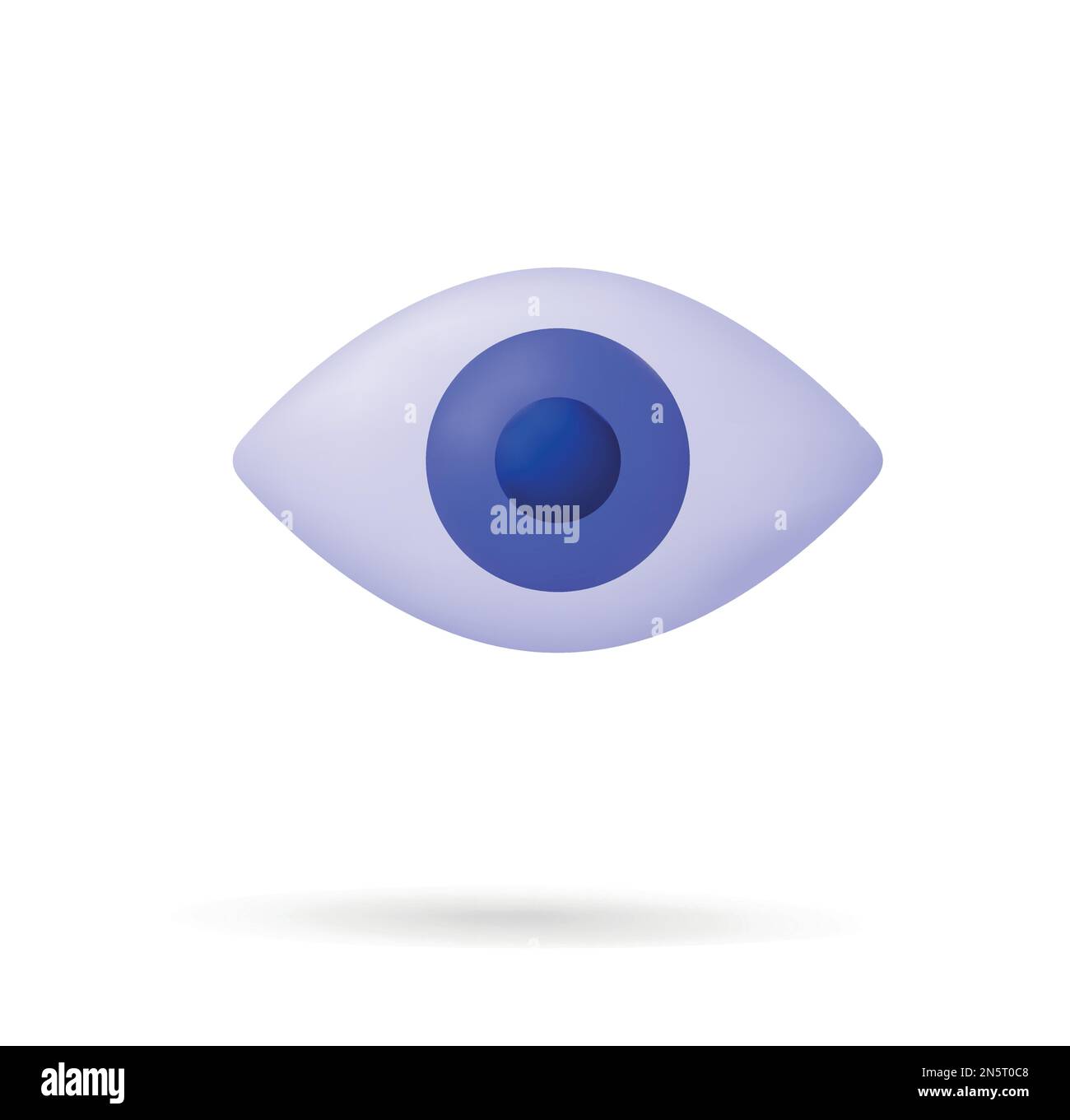 3D Eye icon. Healthy and optics concept. Recognition, identification ...