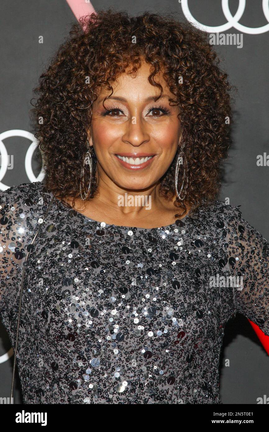 Tamara Tunie arrives to the Audi Golden Globes Cocktail Party held at ...
