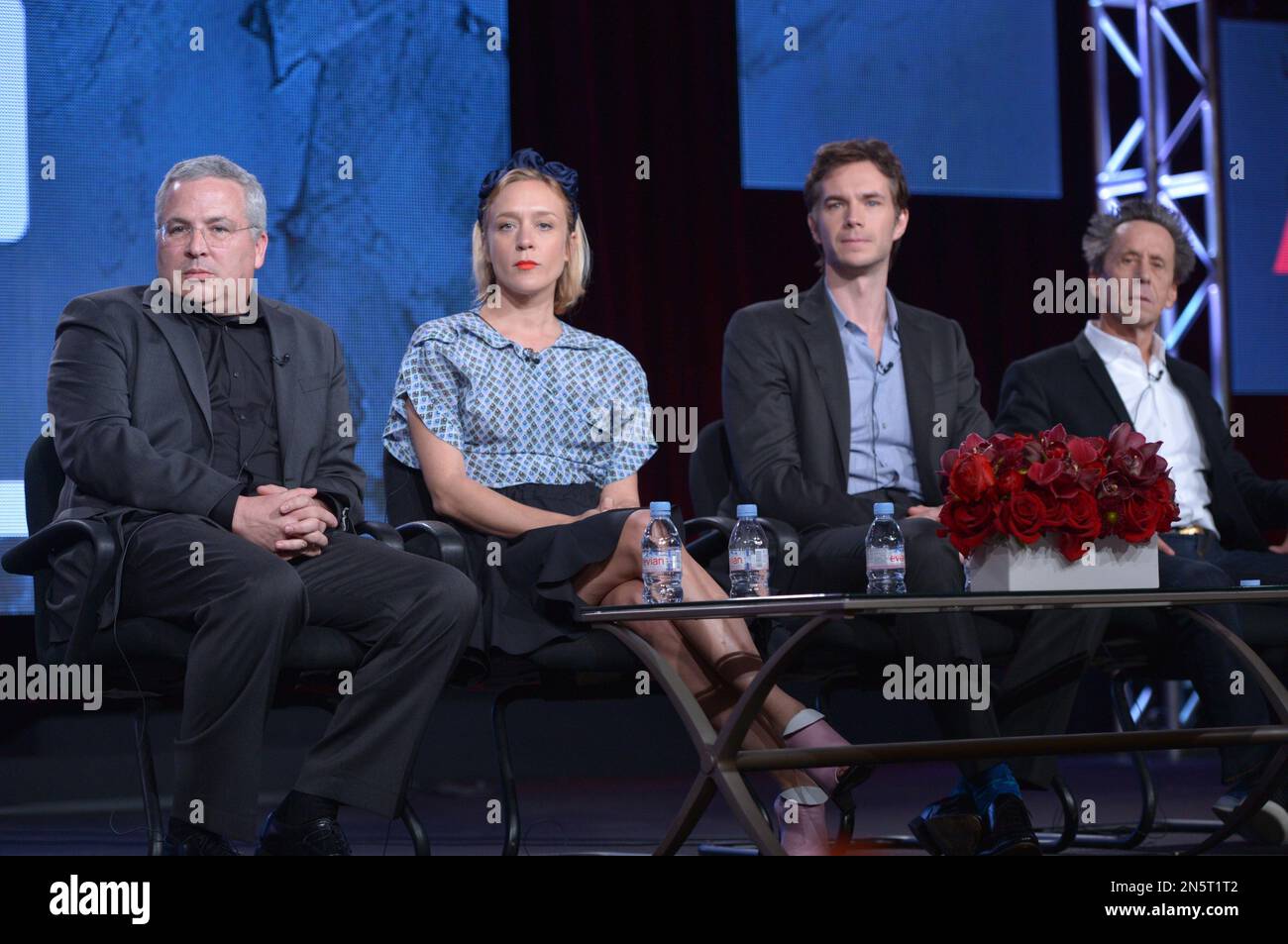From left, executive producer Glen Morgan, Chloe Sevigny, James D'Arcy ...