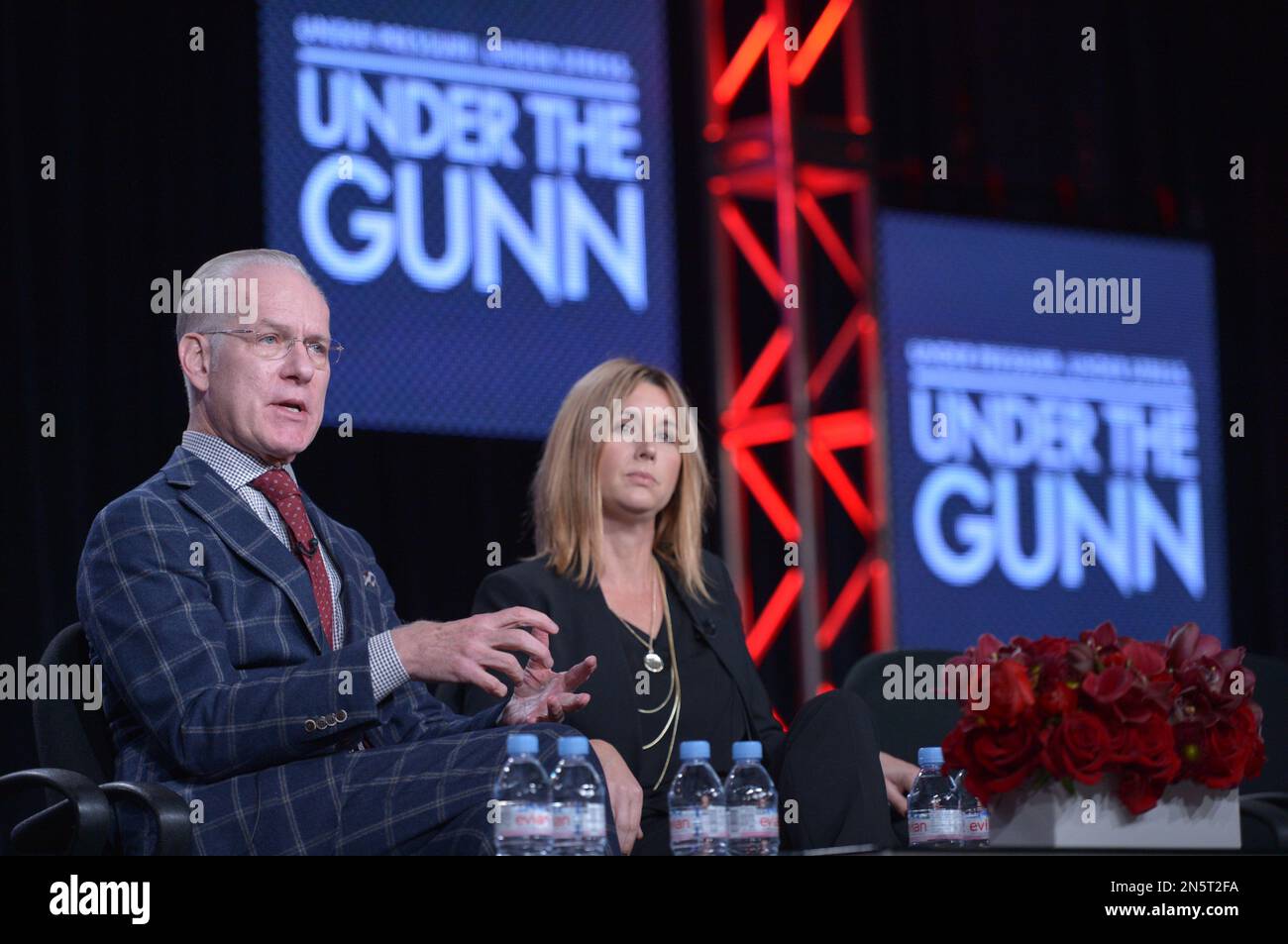 Tim Gunn, host and executive producer of "Under the Gunn", left, and ...