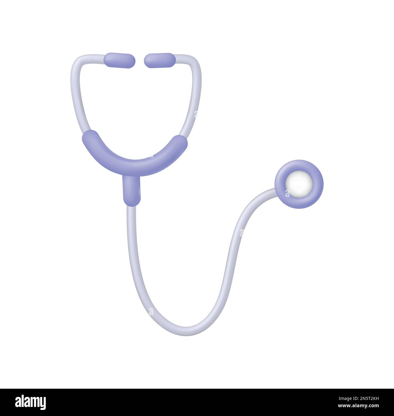 Stethoscope 3d icon. Medical diagnosis tool. Doctor, clinic symbol ...