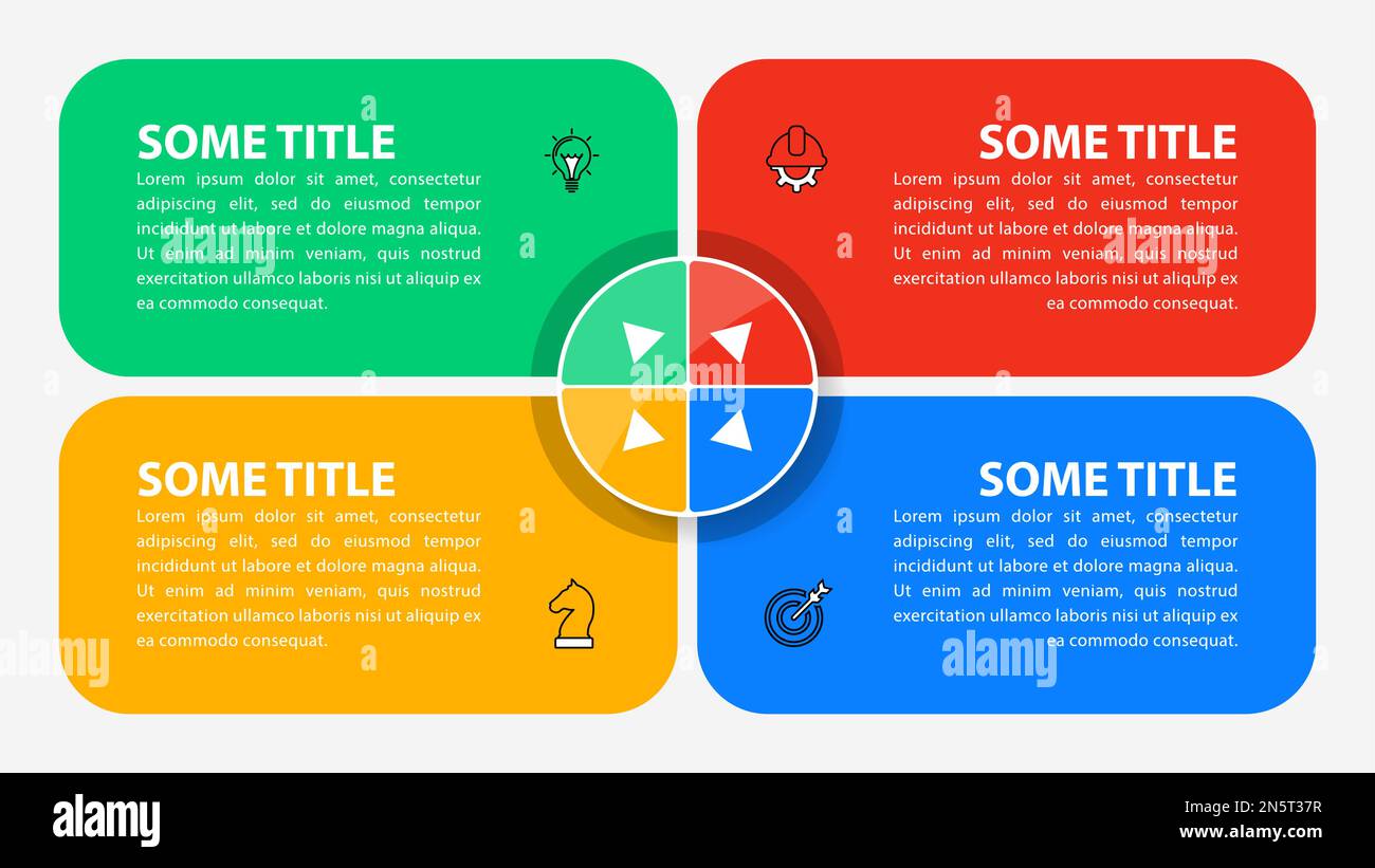 Infographic template with icons and 4 options or steps. Can be used for ...