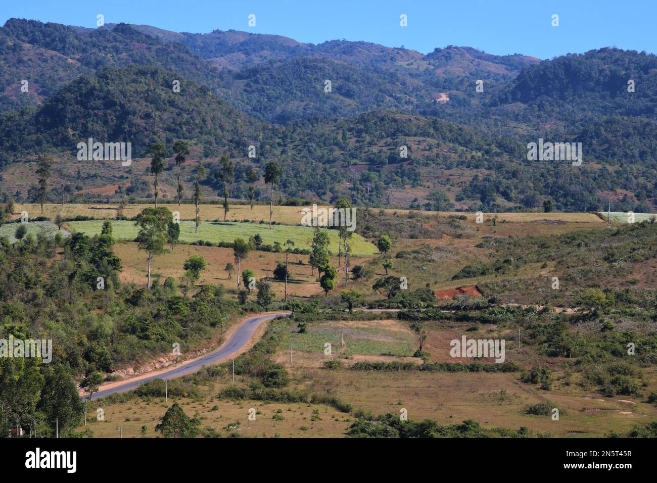 trekking back country of myanmar Stock Photo - Alamy