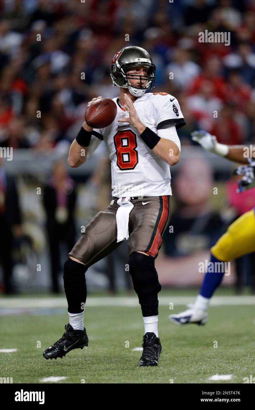 Tampa Bay Buccaneers Mike Glennon, #8, drops back to pass the football ...